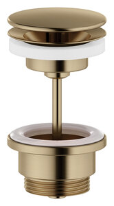 Mat brons PVD Wastafel, altijd open [https://damixa.nl]